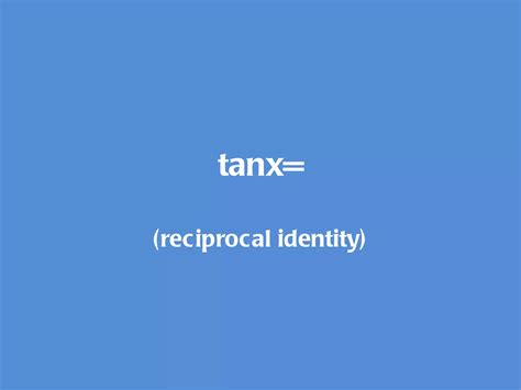 Trig Identities Calc I Ppt