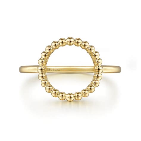 Gabriel And Co Plain Gold Bujukan Open Circle Ring Lr52507 Ben Garelick