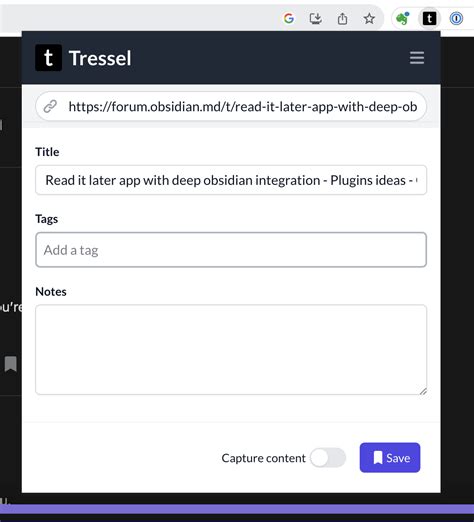 Read It Later App With Deep Obsidian Integration Plugins Ideas Obsidian Forum