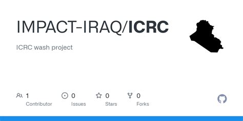 Github Impact Iraq Icrc Icrc Wash Project
