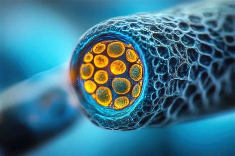 A Close Up View Of A Reproduction Cell In Its Natural Environment Showcases The Development Of