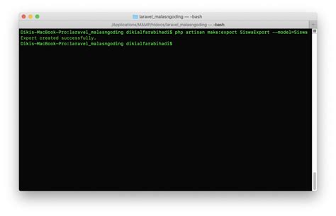 Tutorial Laravel 38 Export Excel Laravel Malas Ngoding