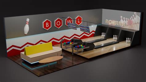 Bowling Alley Scene Interior Scenes Blenderkit