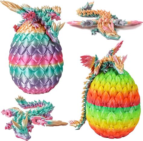 3d Printed Dragon Eggmystery Crystal Dragon Fidget Toysarticulated