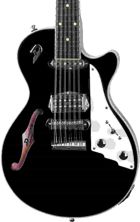Duesenberg Mando 12 String Solidbody Chambered Electric Mandolin Black Sweetwater