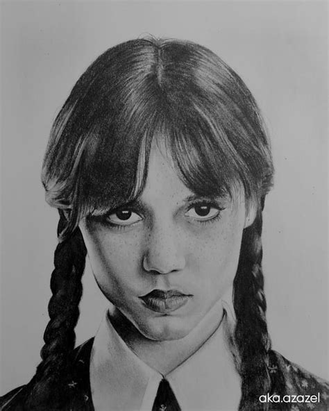 Wednesday Addams Rdrawing
