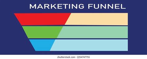 Editable Marketing Strategy Funnel Chart Vector Stock Vector Royalty