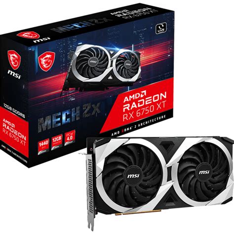 MSI Radeon RX 6750 XT Mech 2X 12G OC Grafikkarte | ARLT Computer
