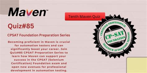 Agile Testing Alliance On Linkedin Quiz 85 Maven 10 Cpsat