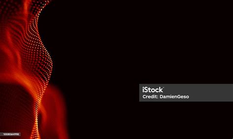 추상 붉은 기하학적 배경 연결 구조입니다 과학 배경입니다 미래 기술 Hud 요소입니다 Onnecting 점 들과 라인 큰 데이터 시각화 및 비즈니스 0명에 대한 스톡 벡터