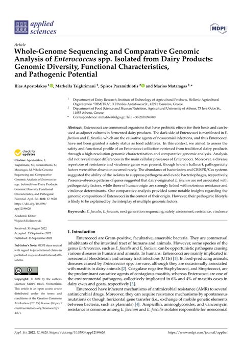 Pdf Whole Genome Sequencing And Comparative Genomic Analysis Of
