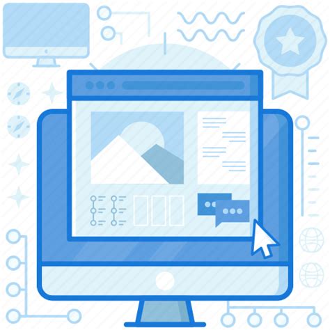 Browser Computer Layout Monitor Screen Webpage Website Icon