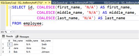 Sql Coalesce Function Handling Null Values Effectively Bps Corp