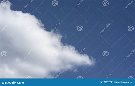 Half Of The Blue Sky Is A Big Cloud Stock Image Image Of Nature Wave