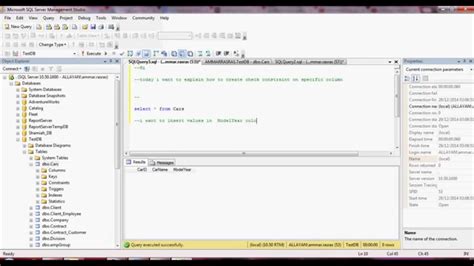 Sql Server 2008 R2 Check Constraint Youtube