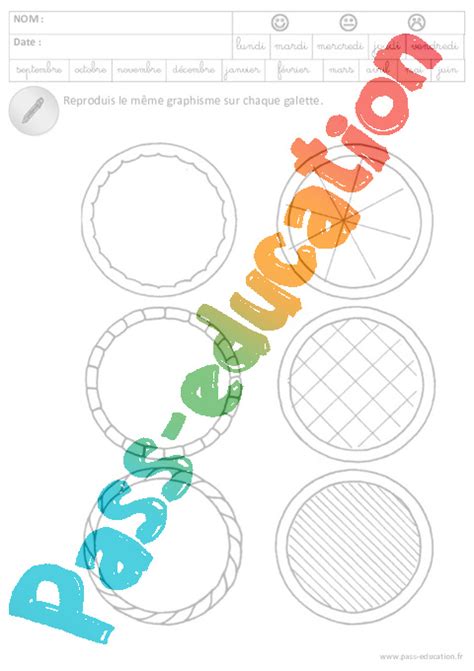 Graphisme Fête des rois Maternelle Grande section GS Cycle PDF à imprimer