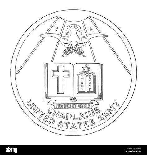 US Army Chaplain Corps Seal Hebrew Letters Stock Photo Alamy