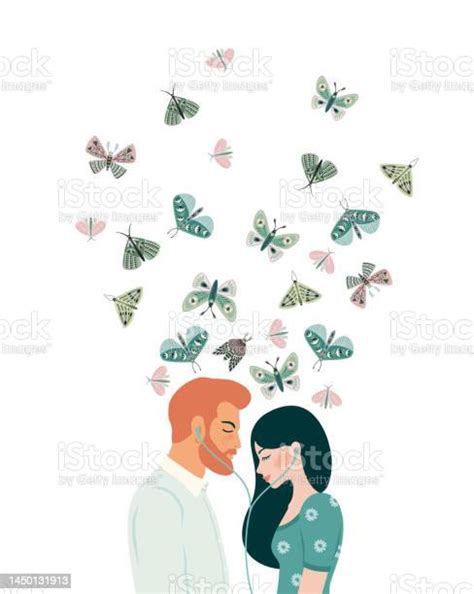 낭만적 인 그림입니다 남자와 여자 사랑 사랑 이야기 관계 발렌타인 데이와 다른 사람을 위한 고립된 벡터 디자인 개념 꽃 식물에 대한 스톡 벡터 아트 및 기타 이미지 Istock