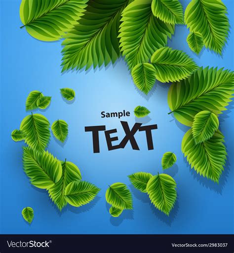 Green Leaves Texture Royalty Free Vector Image