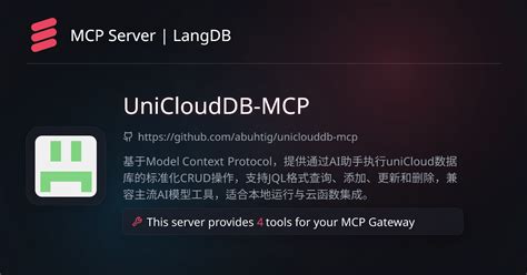 Uniclouddb Mcp Langdb