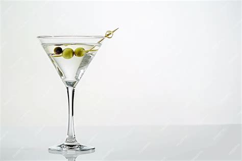 Photography Of Martini On White Background Premium Ai Generated Image