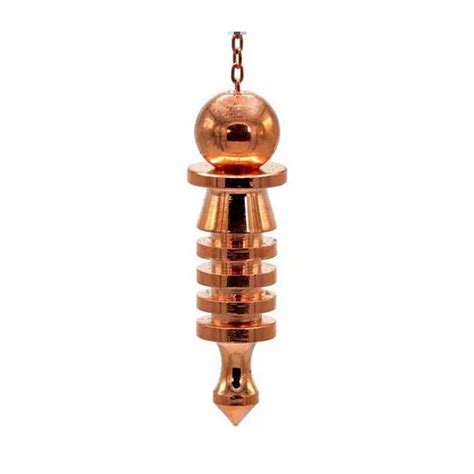 Esoterika Pendolo In Rame Placcato 24 G 5 Cm