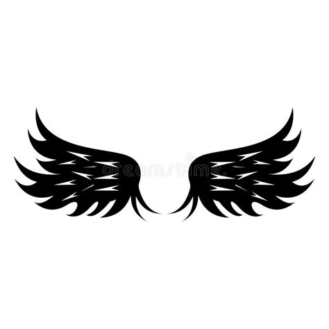 Bird Wings Icon And Symbol Template Illustration Stock Illustration Illustration Of Luxury