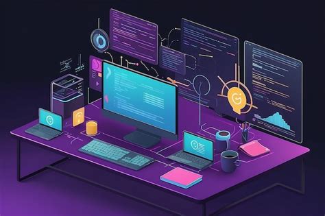 Software Code Testing Concept Illustration Premium Ai Generated Image