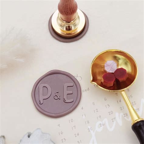 Custom Smooth Doodle Font Cartoon Text Wax Seal Stamp Sealing Wax