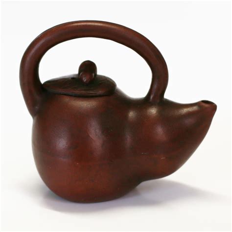 茶壷（急須）チャフ 柿 ビンテージ加工 Chaocha