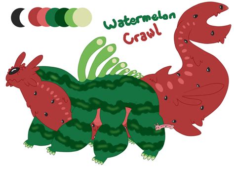 Watermelon Crawl Myo Gastrosnap By Nikko Usagi On Deviantart