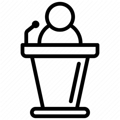 Seminar Speech Lecture Conference Speaker Icon Download On Iconfinder