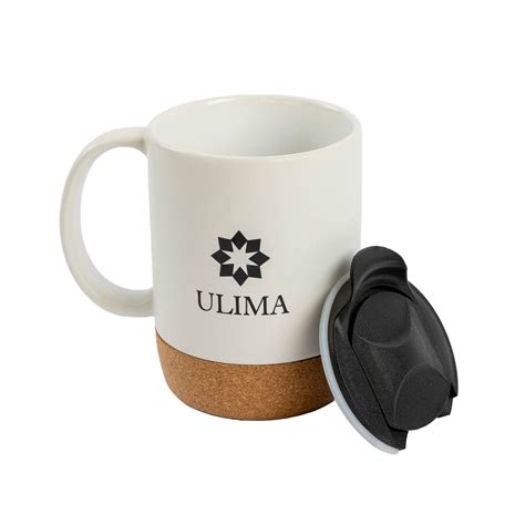 Mug CerÁmico Con Base De Corcho Ulima Market