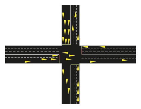Schematic Diagram Of A Single Intersection Download Scientific Diagram