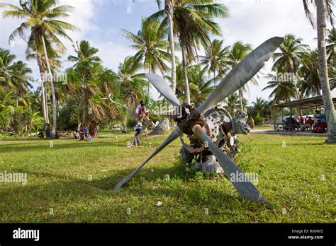 Propeller On Woja Island Marshall Islands Ailinglaplap Atoll Micronesia