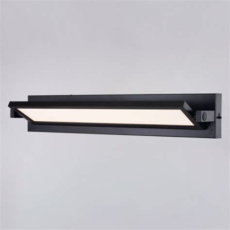 Ivy Bronx Roxey 27 In Integrated Led Black Bathroom Vanity Wall Light With Rotating Light Wayfair