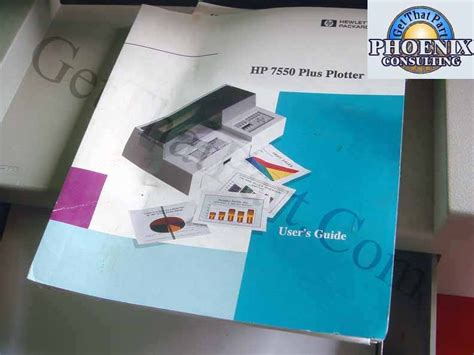 Hp 7550a Plus 8 Pen Color Plotter Vinyl Cutter Printer
