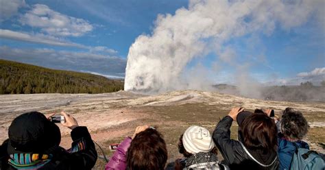 2 Men Banned From Yellowstone For Walking On Old Faithful