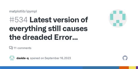 Latest Version Of Everything Still Causes The Dreaded Error Displaying