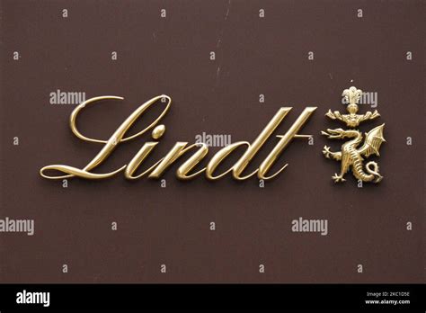 A Logo Of Lindt Is A Swiss Chocolatier And Confectionery Company Seen