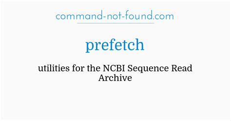 Command Not Prefetch