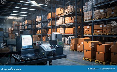 Readers Warehouse Technology Stock Illustration Illustration Of