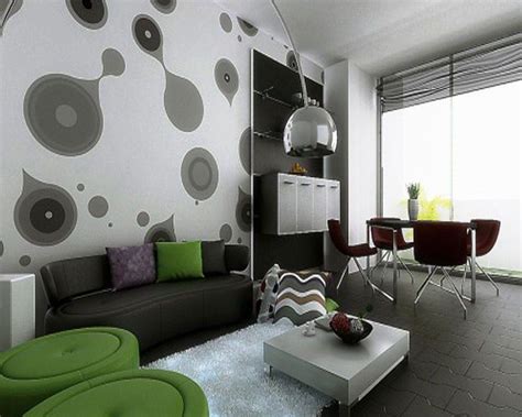 ツ 20 contoh desain wallpaper dinding ruang tamu minimalis