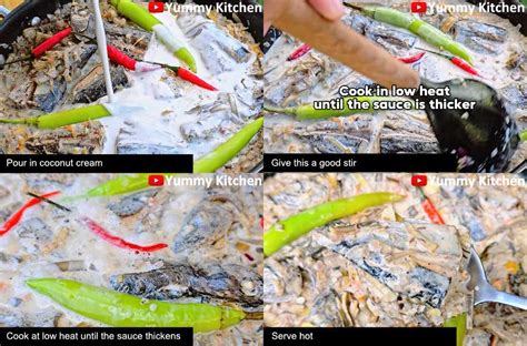 Ginataang Puso Ng Saging Sa Tulingan Banana Heart And Mackerel Yummy Kitchen