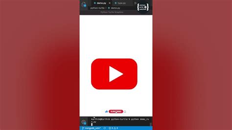🤔 How To Draw Youtube Logo With Python🤔 🤩 Python Turtle Graphics 5 Codingwithkarthik Youtube