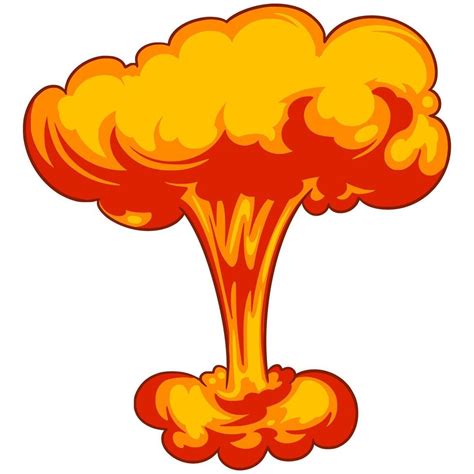 Bom Dynamic Comic Explosion With Flames And Energy Blast Effect