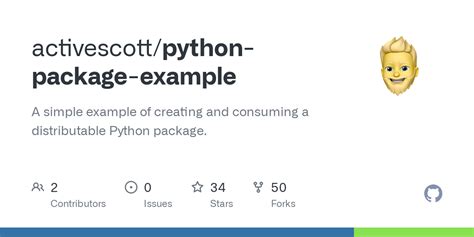 Github Activescottpython Package Example A Simple Example Of Creating And Consuming A