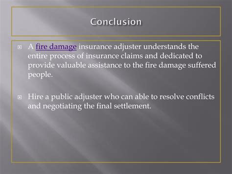 Ppt Fire Damage How A Public Adjuster Can Help To Settle Fire