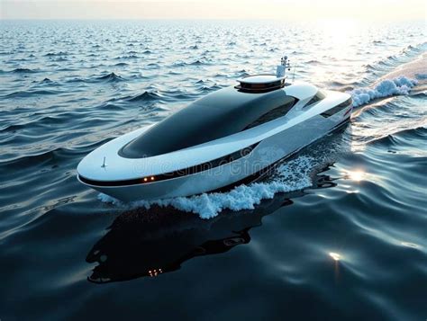 Futuristic Autonomous Ship Navigates Open Waters A Vision Of Maritime