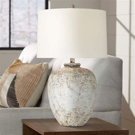 Pacific Coast Lighting Astaire 27 Weathered Rustic Urn Jar Table Lamp